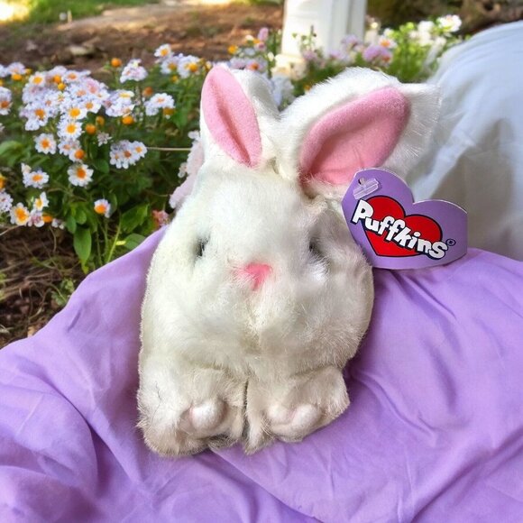 SWIBCO | Toys | Vintage 9s Puffkins Plush Lucky The Bunny Stuffed ...
